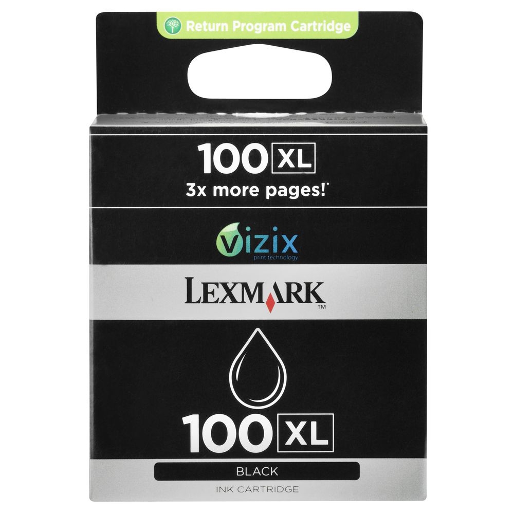 LEXMARK 100XL BLACK - השכרת מדפסות ומכונות צילום למשרדים ועסקים פרינטק ...